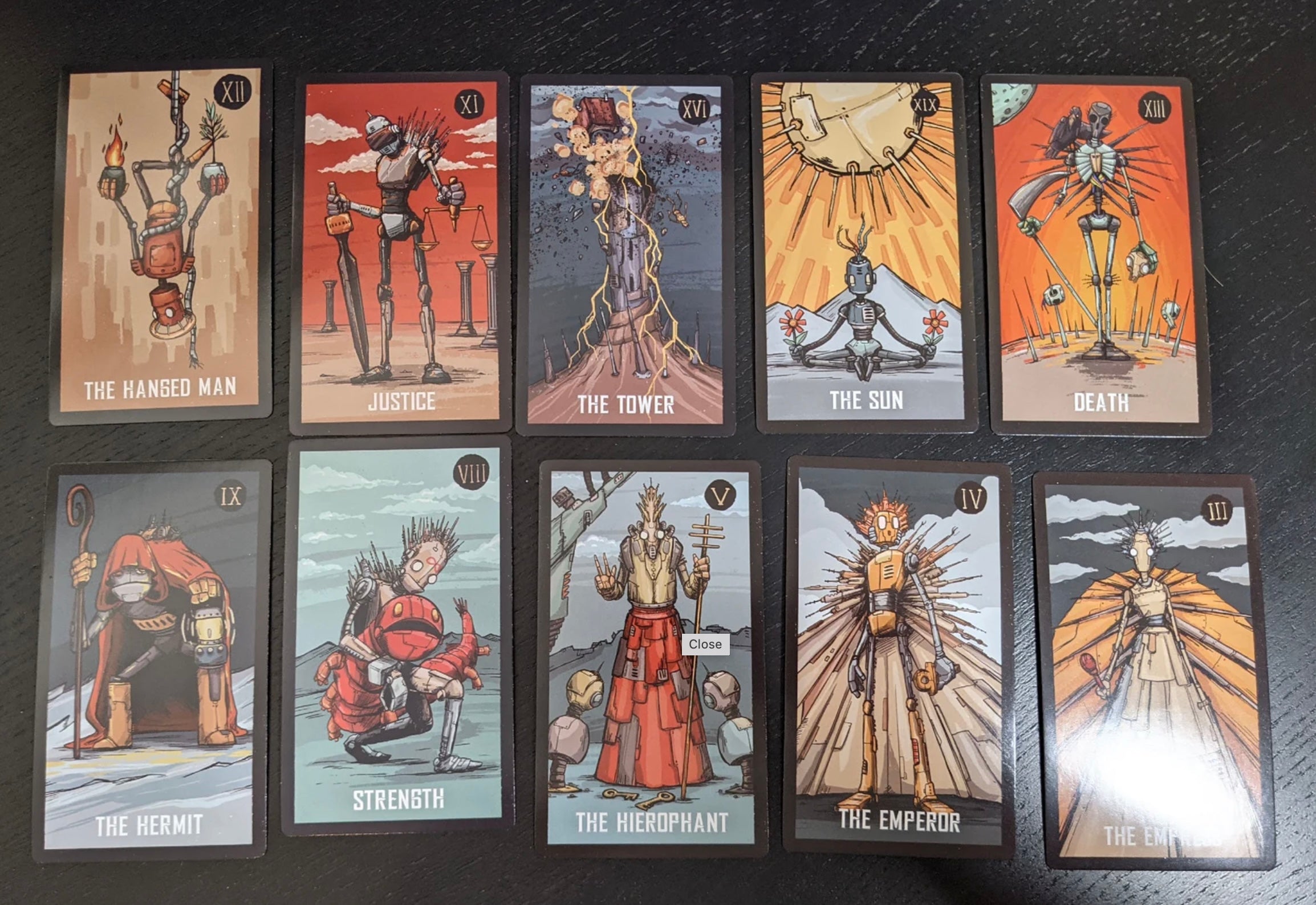 Tarotbot - Black Edition - A Robot Themed Tarot Deck – Ink Fort